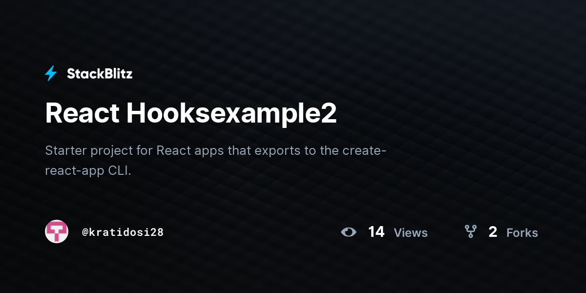 React Hooksexample2 - StackBlitz