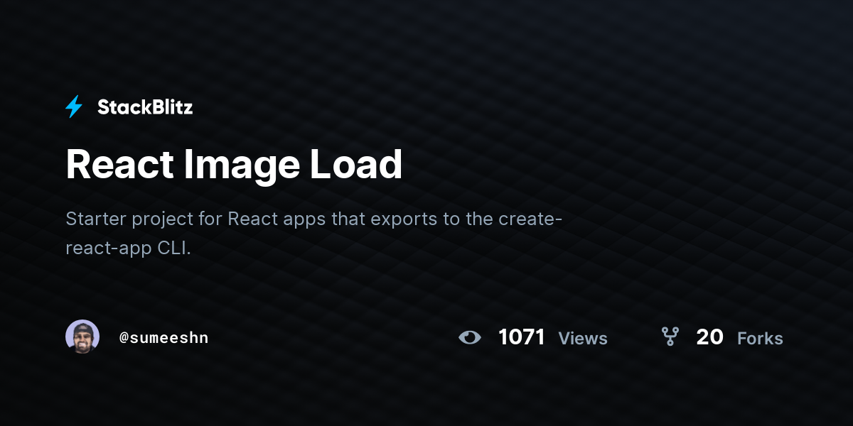 React Image Load - StackBlitz