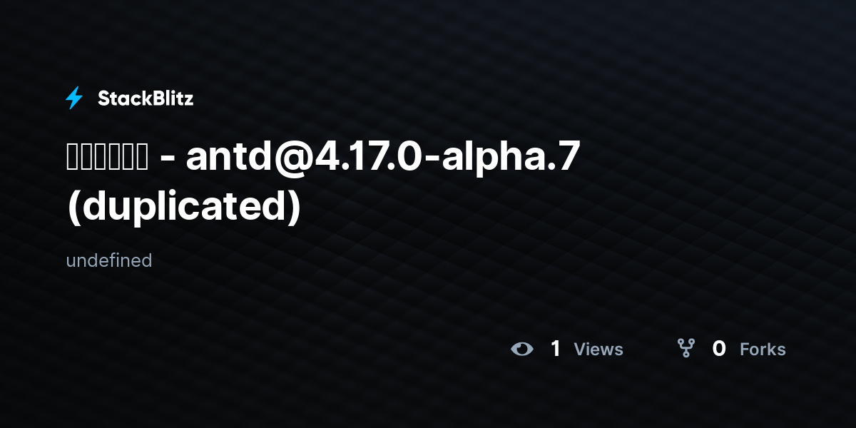 自定义页签头 - antd@4.17.0-alpha.7 (duplicated) - StackBlitz