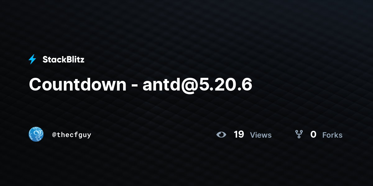 Countdown - antd@5.20.6 - StackBlitz