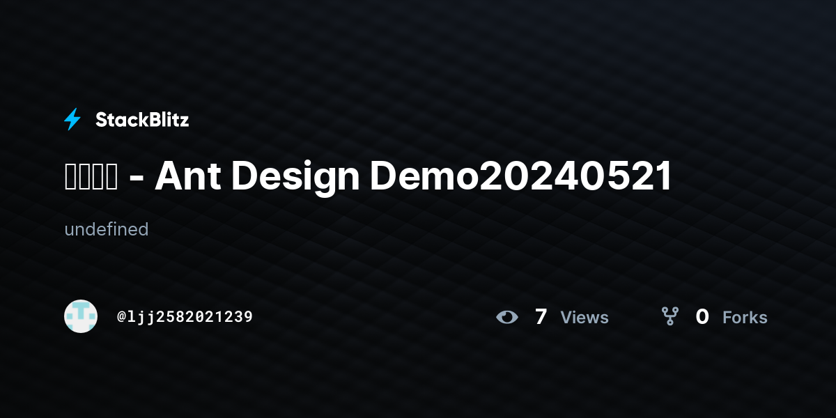 树穿梭框 - Ant Design Demo20240521 - StackBlitz