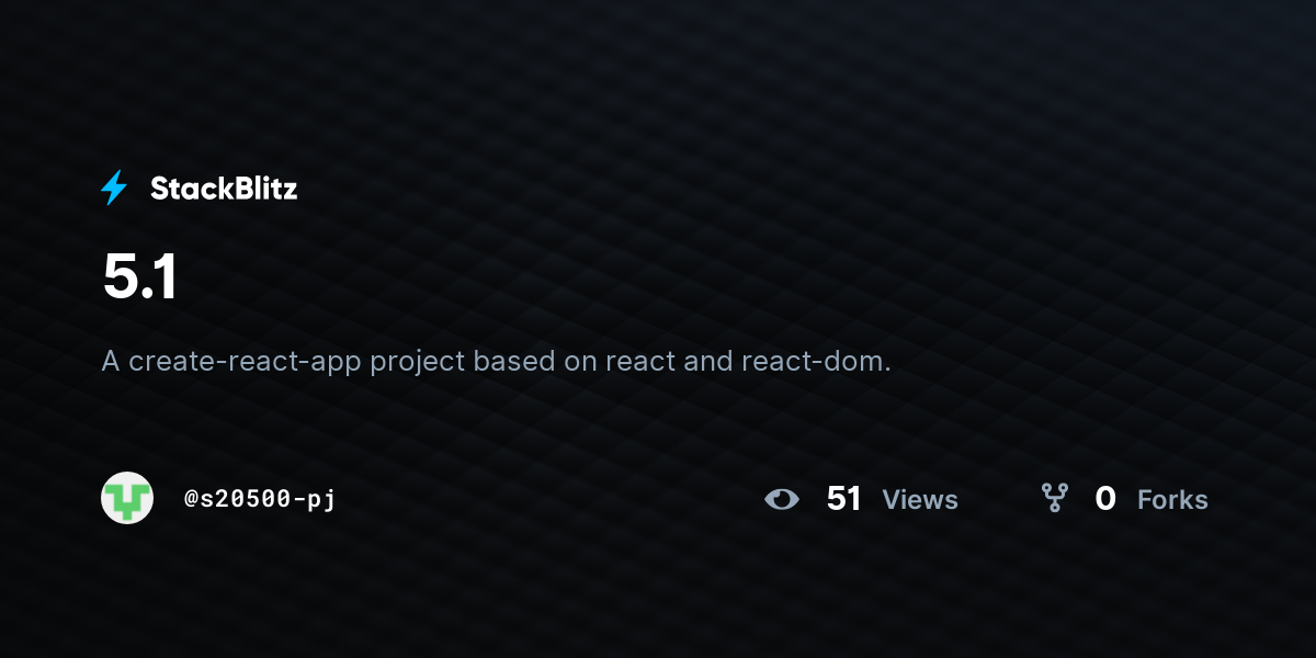 5.1 - StackBlitz