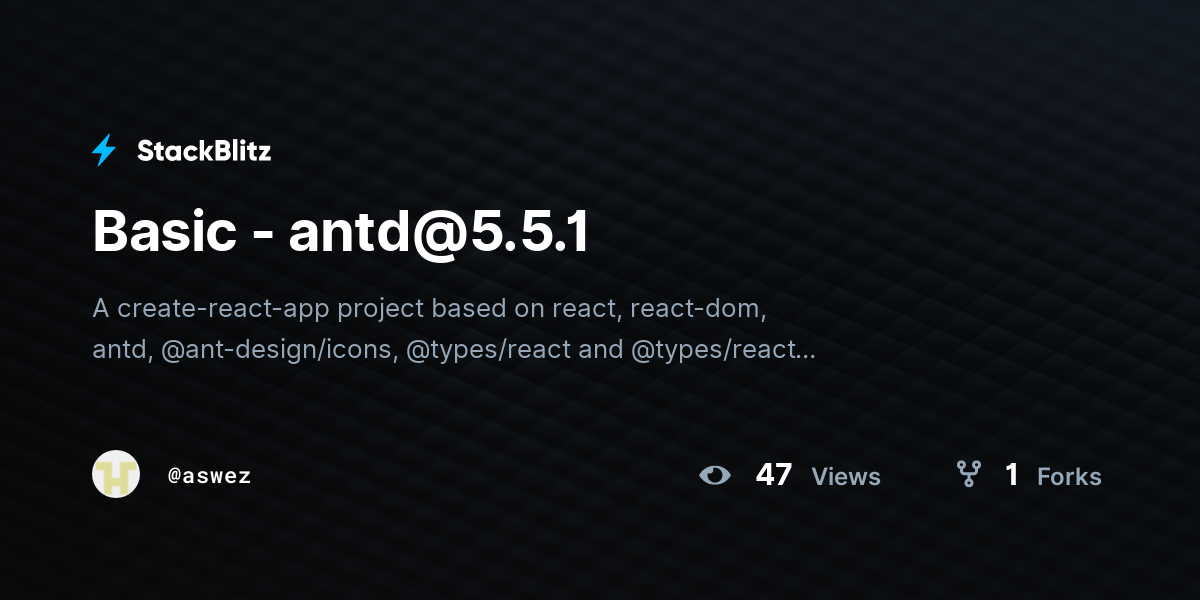 Basic - antd@5.5.1 - StackBlitz