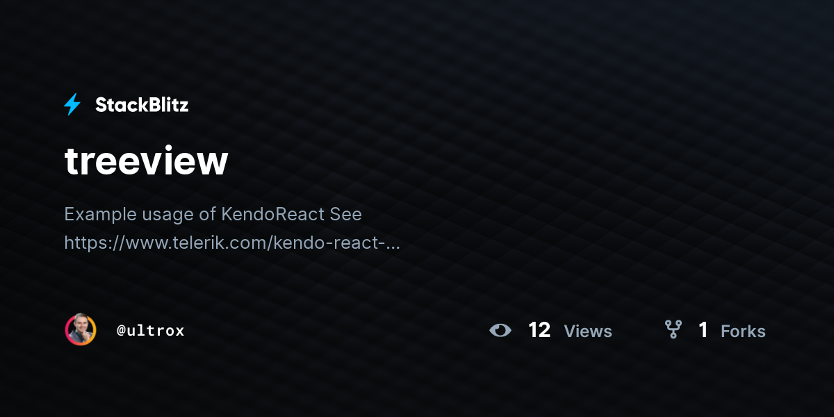 treeview - StackBlitz