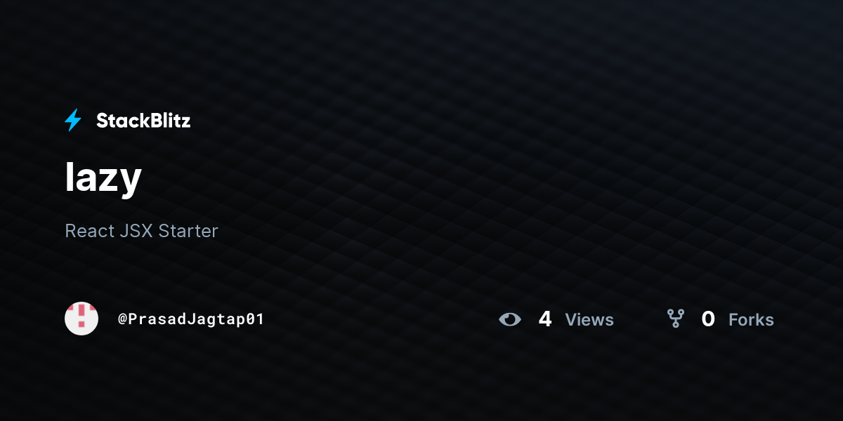 lazy - StackBlitz