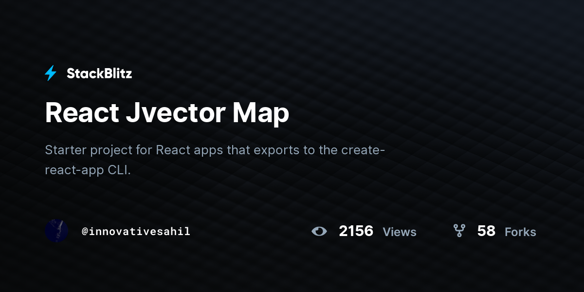 React Jvector Map - StackBlitz