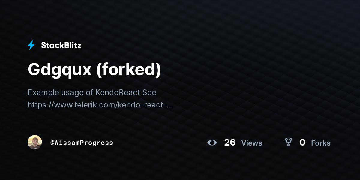 Gdgqux (forked) - StackBlitz