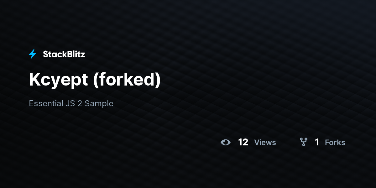 Kcyept (forked) - StackBlitz