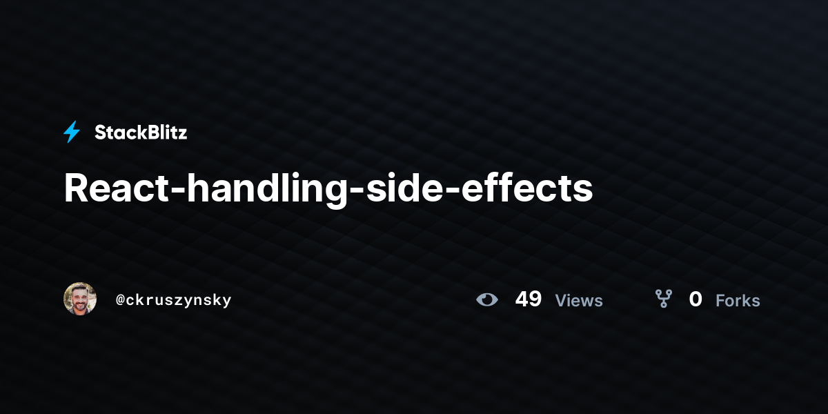React-handling-side-effects - StackBlitz