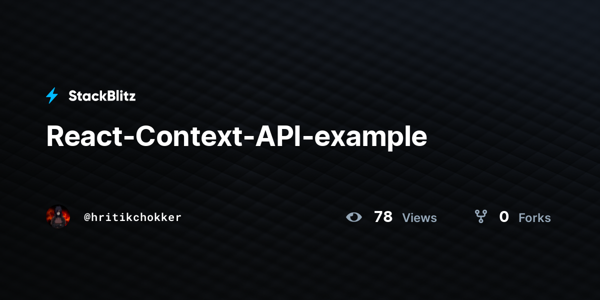 React-Context-API-example - StackBlitz