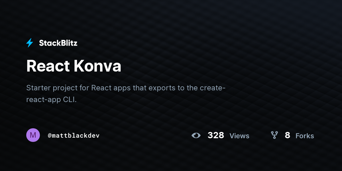 React Konva - StackBlitz