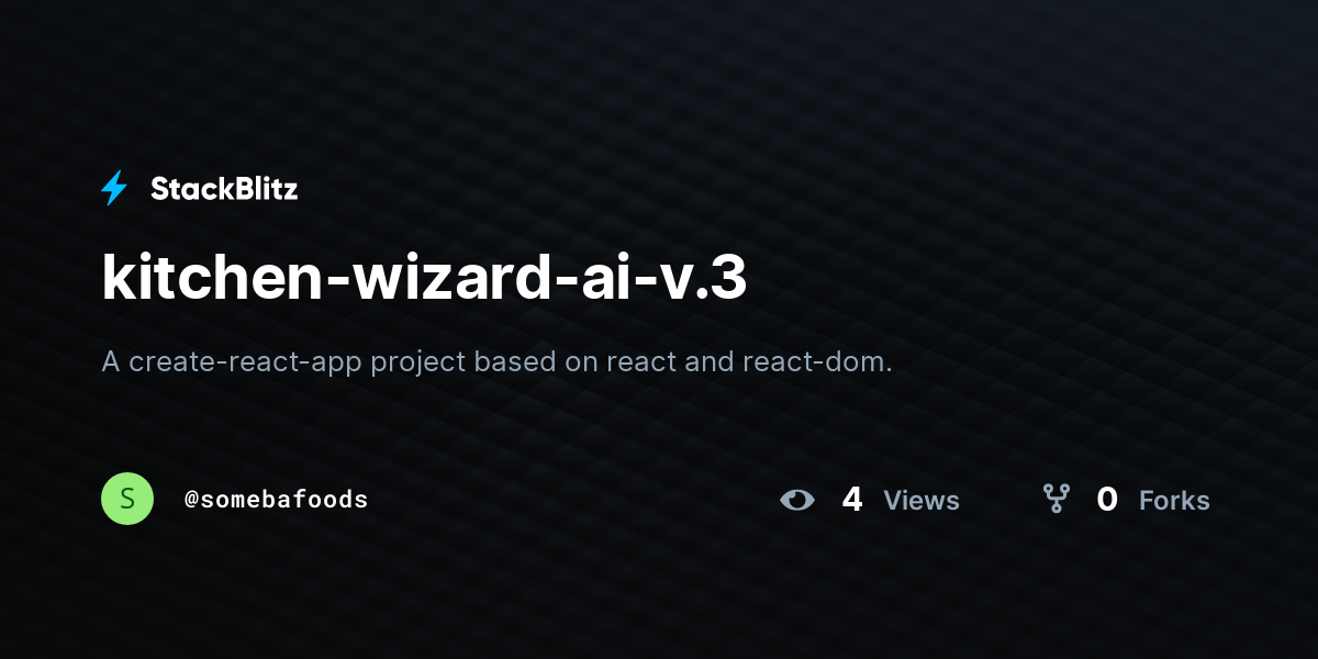 kitchen-wizard-ai-v.3 - StackBlitz