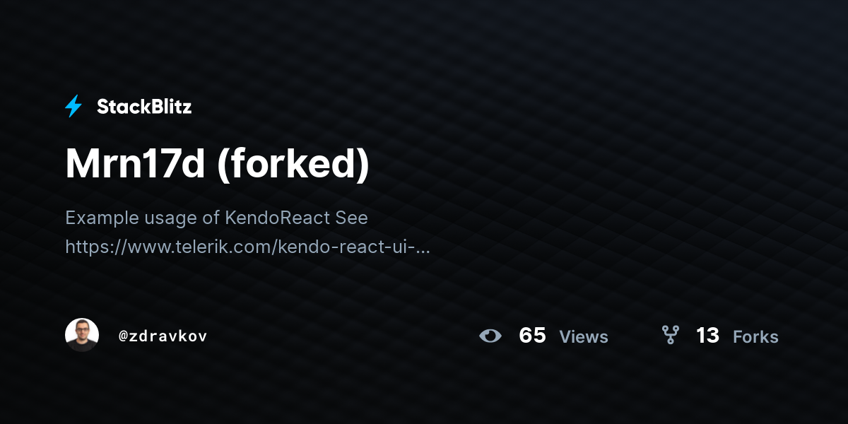 Mrn17d (forked) - StackBlitz