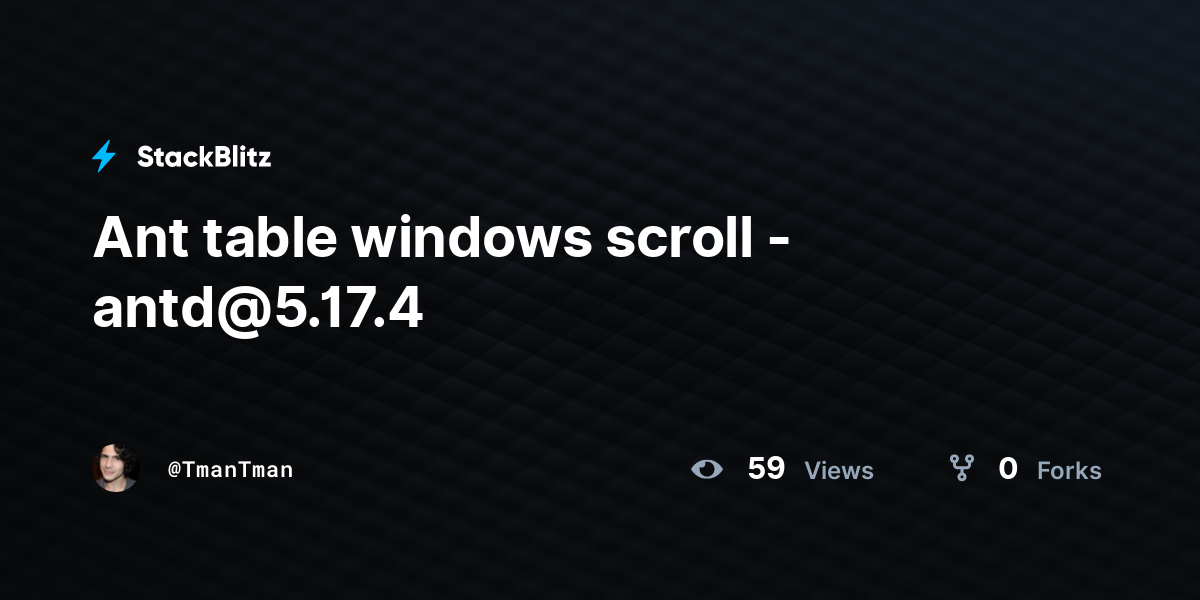 Ant table windows scroll - antd@5.17.4 - StackBlitz