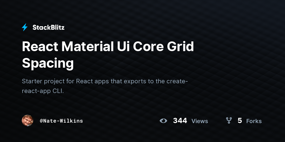 React Material Ui Core Grid Spacing - StackBlitz