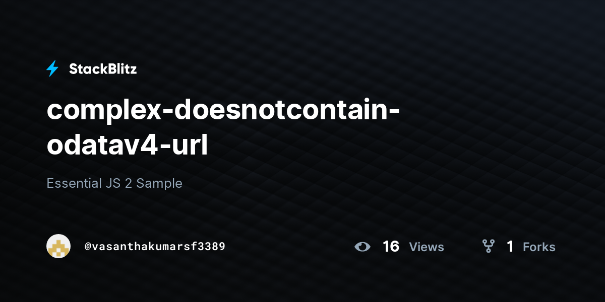complex-doesnotcontain-odatav4-url - StackBlitz