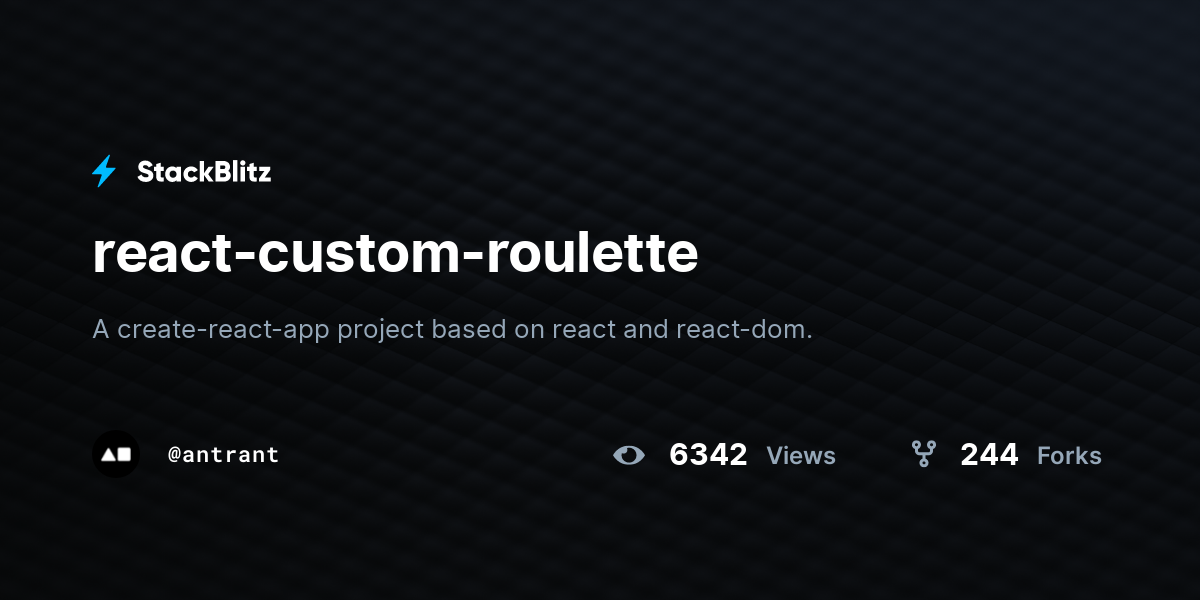 react-custom-roulette - StackBlitz react-custom-roulette - StackBlitz