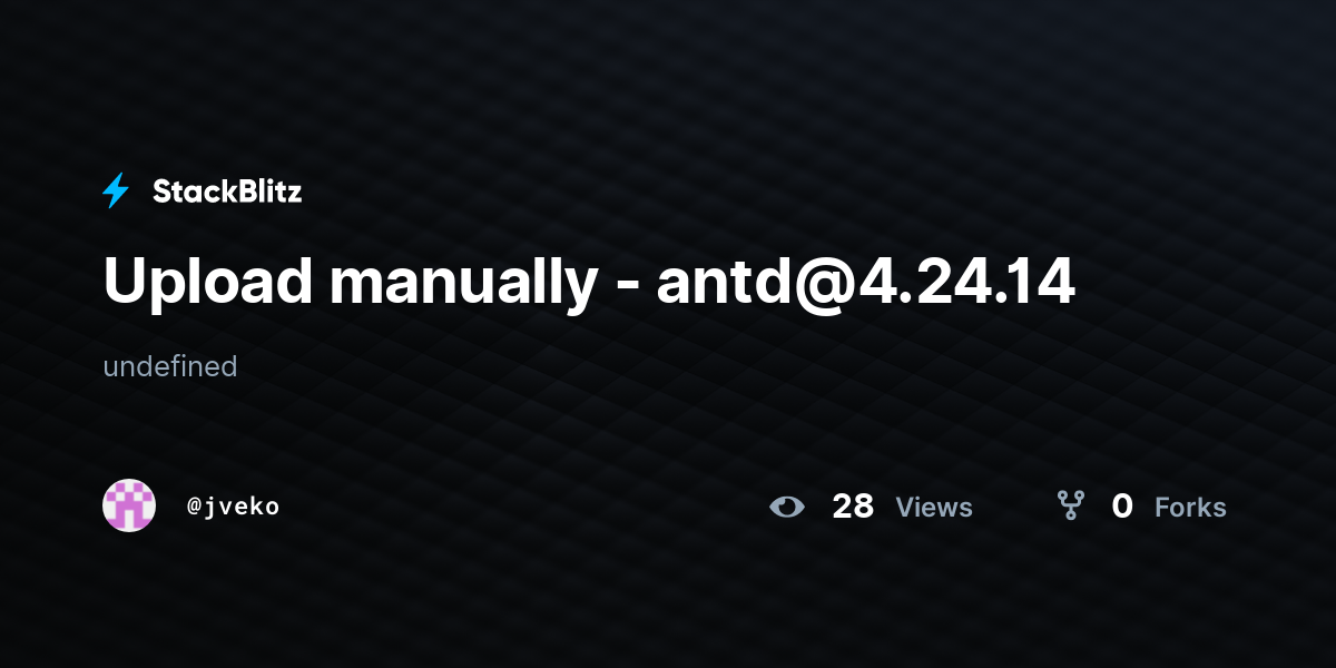 Upload manually - antd@4.24.14 - StackBlitz