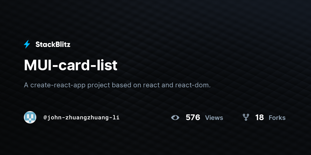 MUI-card-list - StackBlitz