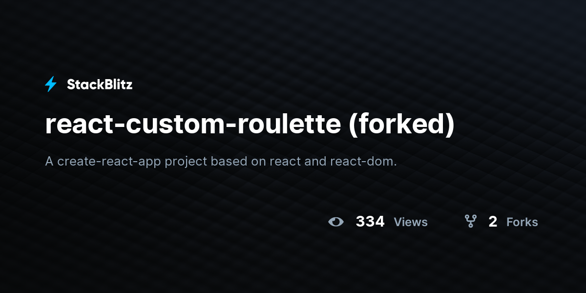 react-custom-roulette (forked) - StackBlitz