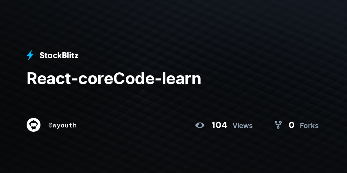 React-coreCode-learn - StackBlitz
