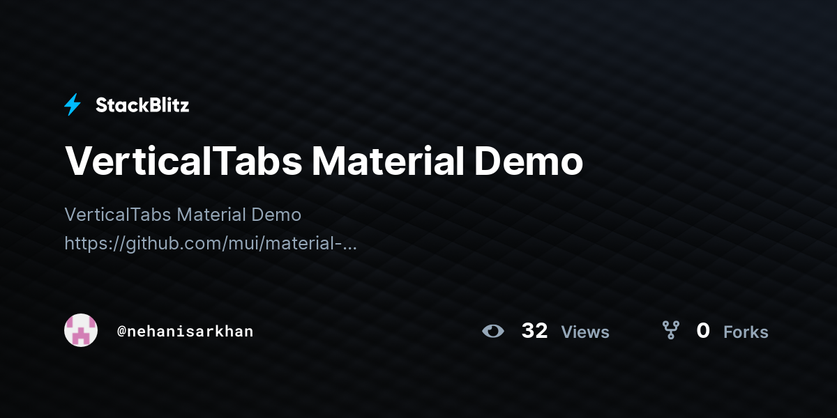 VerticalTabs Material Demo - StackBlitz