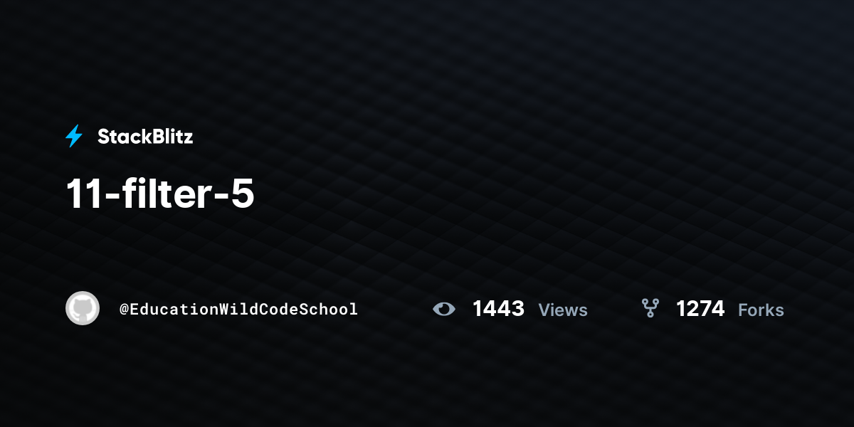 11-filter-5 - StackBlitz