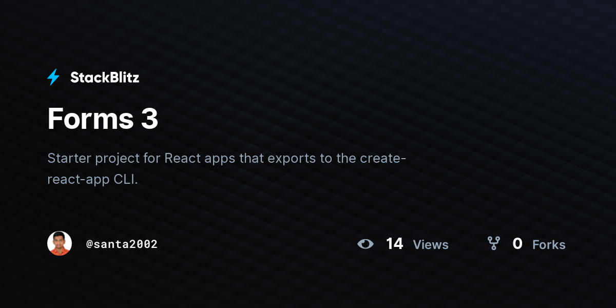 Forms 3 - StackBlitz