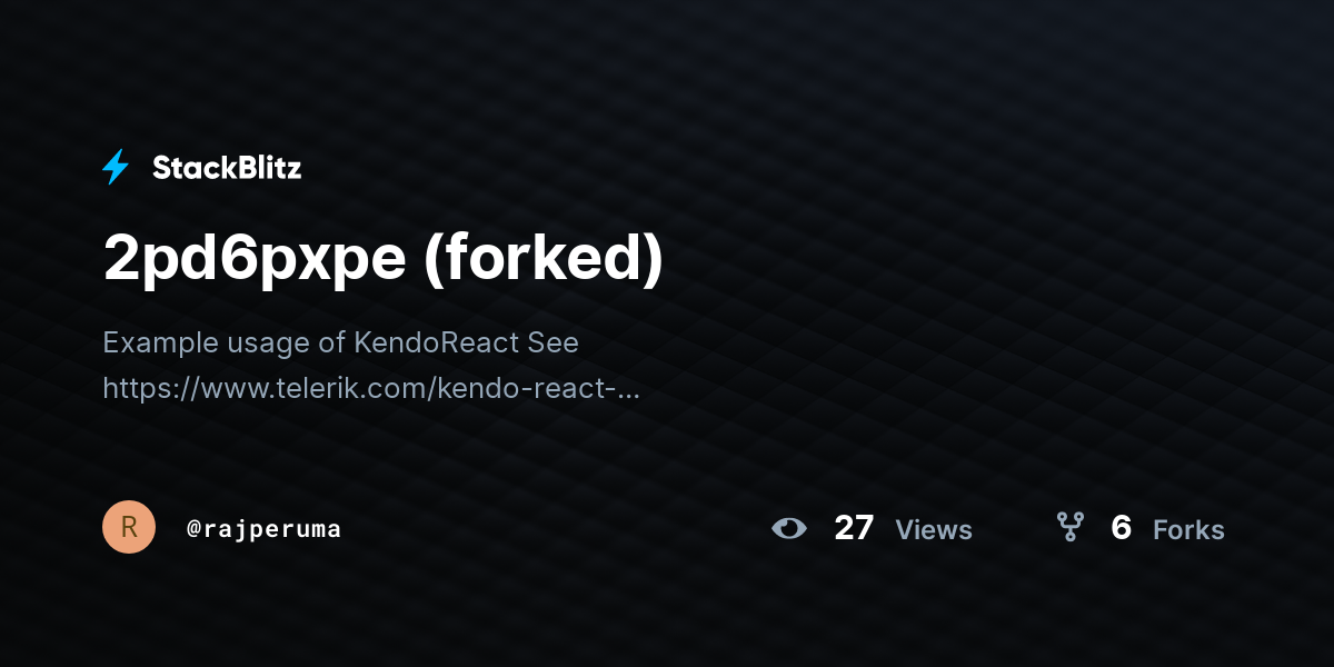 2pd6pxpe (forked) - StackBlitz