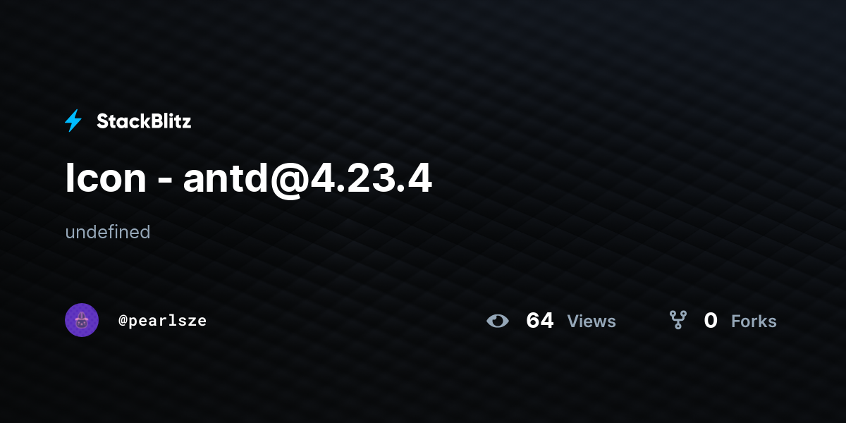 Icon - antd@4.23.4 - StackBlitz