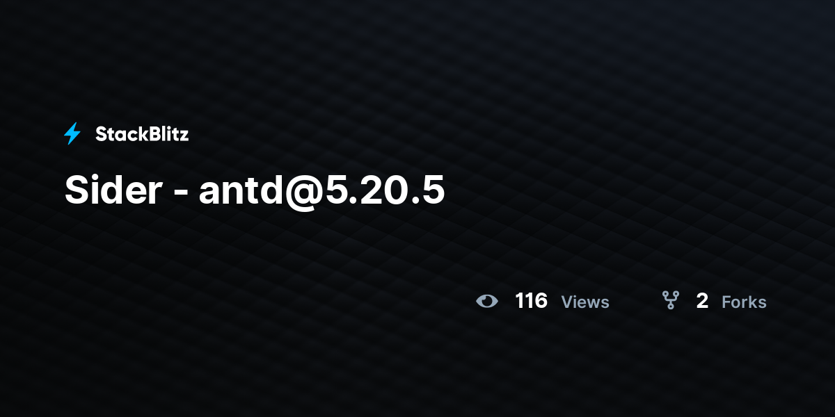 Sider - antd@5.20.5 - StackBlitz