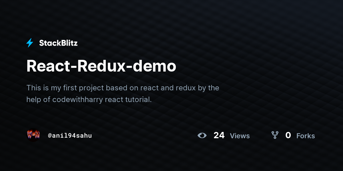 React-Redux-demo - StackBlitz