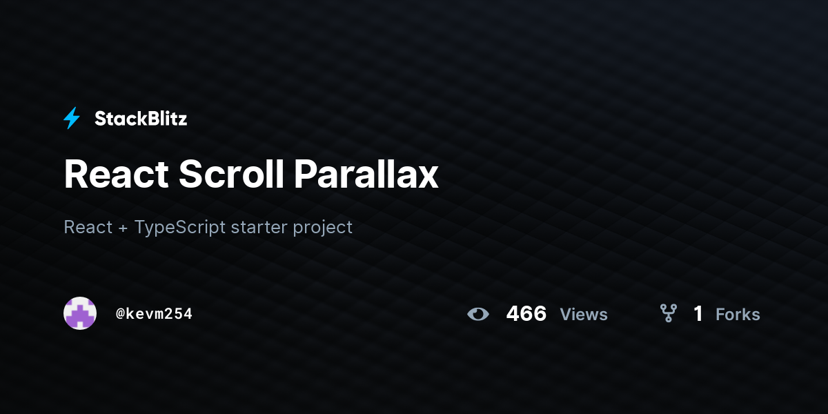 React Scroll Parallax - StackBlitz React Scroll Parallax - StackBlitz