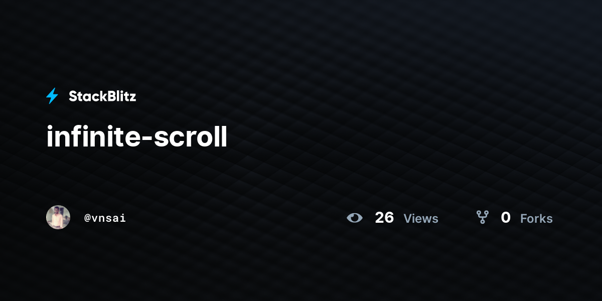 infinite-scroll - StackBlitz