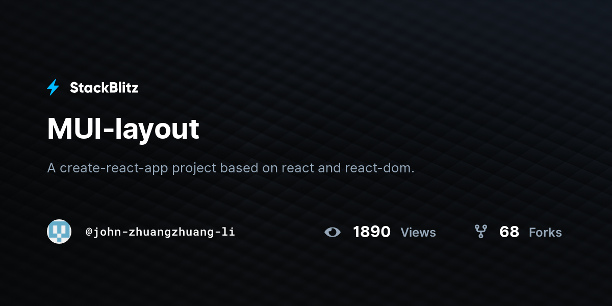 MUI-layout - StackBlitz