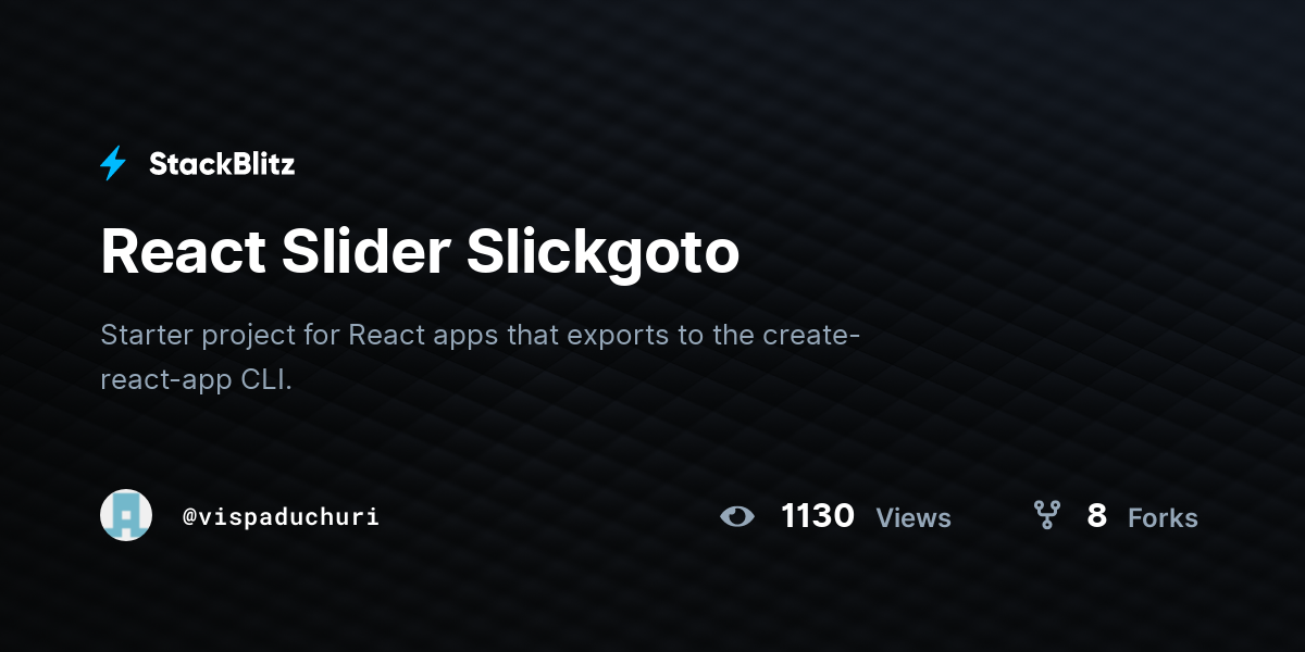 React Slider Slickgoto - StackBlitz