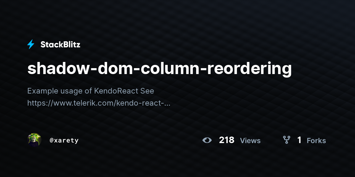shadow-dom-column-reordering - StackBlitz