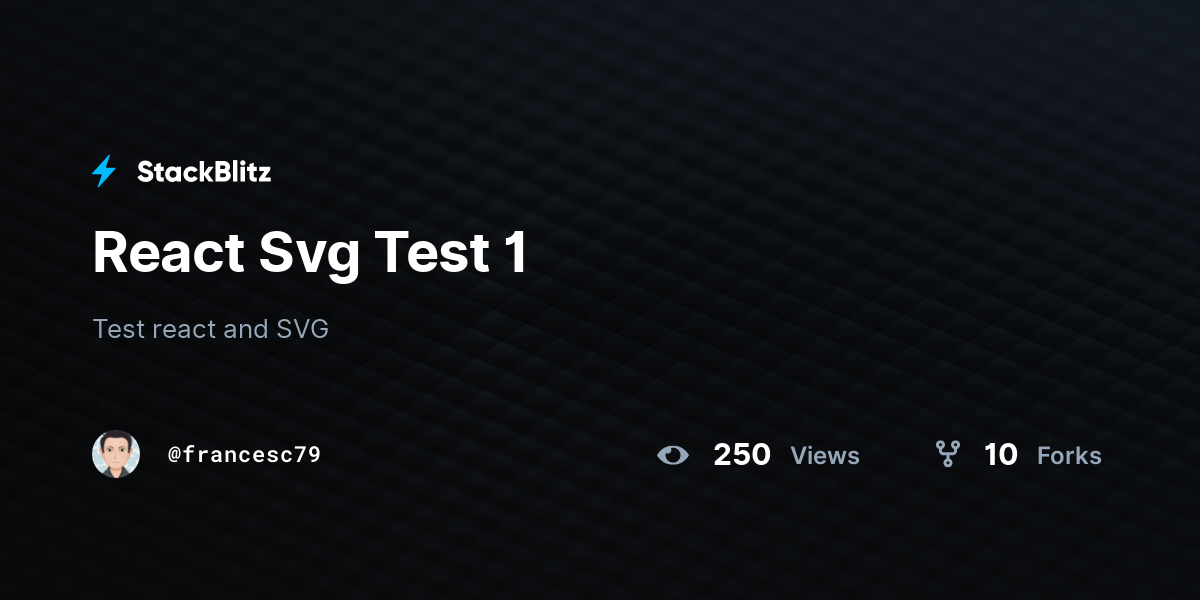 React Svg Test 1 - StackBlitz