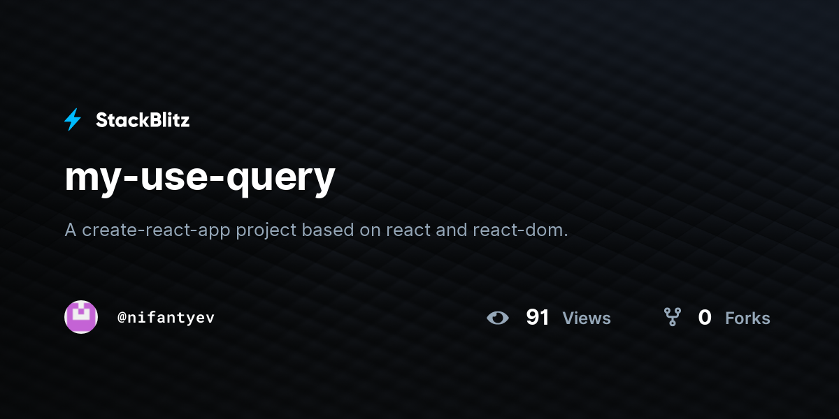 my-use-query - StackBlitz