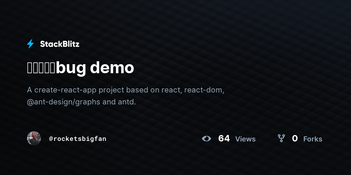 组织架构图bug demo - StackBlitz