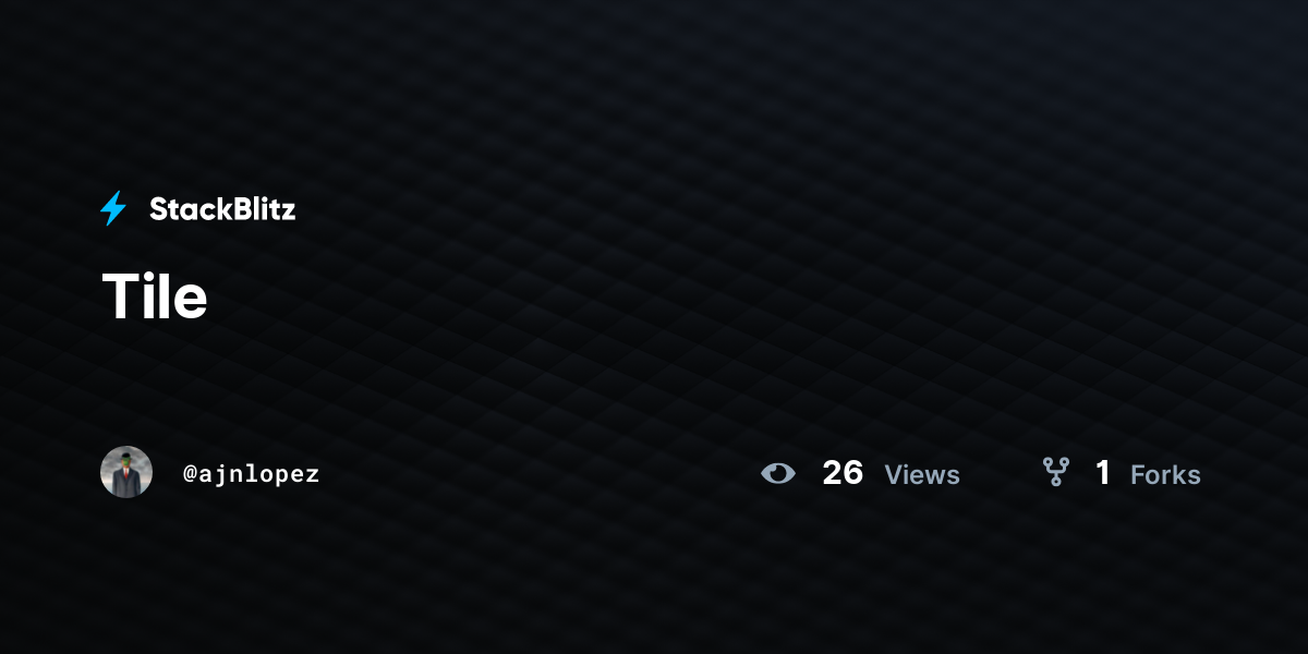 Tile - StackBlitz