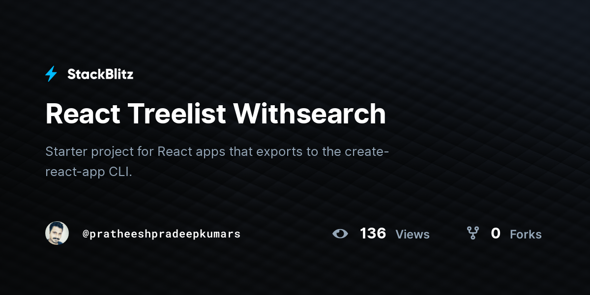 React Treelist Withsearch - StackBlitz React Treelist Withsearch - StackBlitz