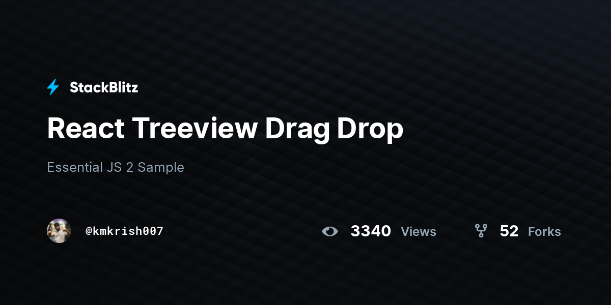 React Treeview Drag Drop - StackBlitz
