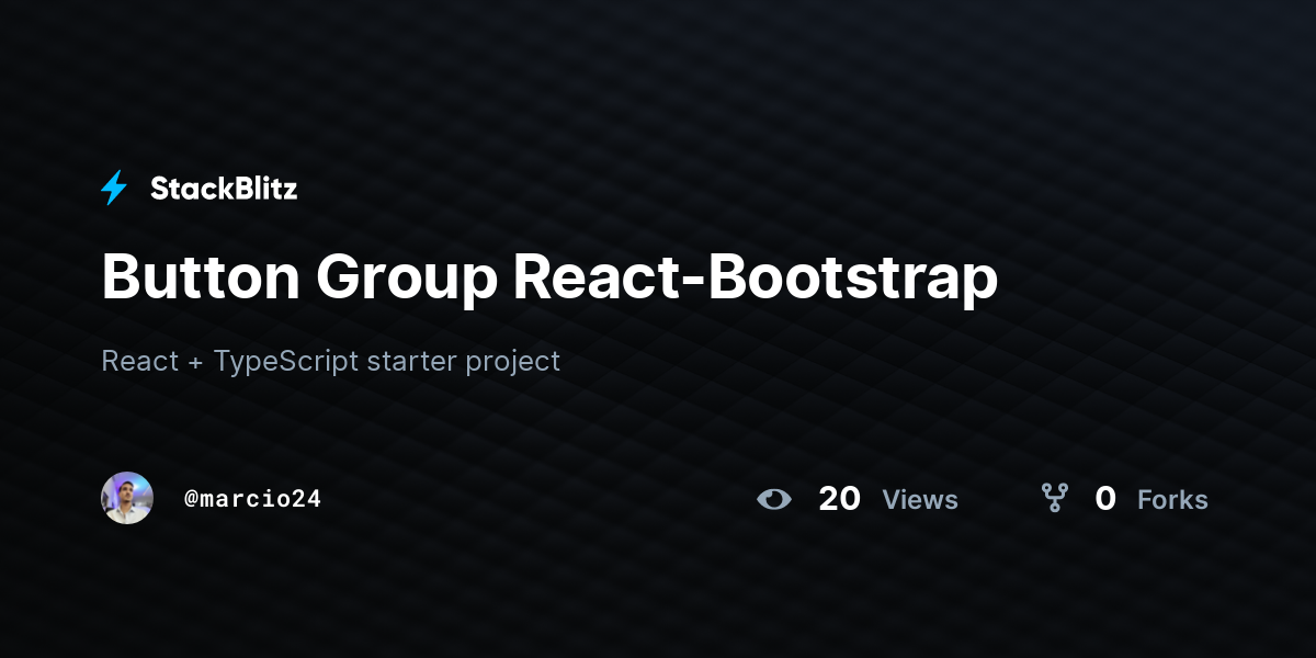 Button Group React-Bootstrap - StackBlitz Button Group React-Bootstrap - StackBlitz