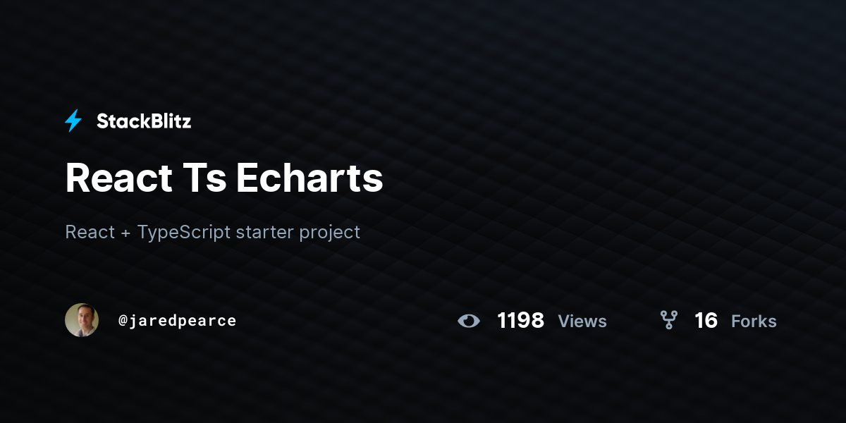 React Ts Echarts - StackBlitz