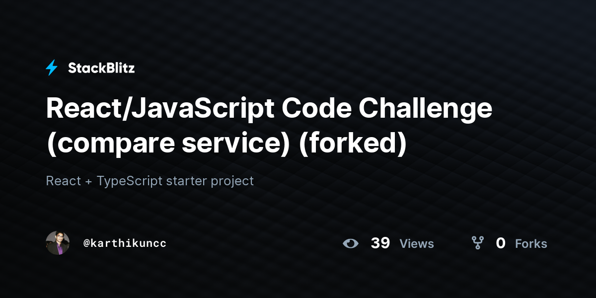 react-javascript-code-challenge-compare-service-forked-stackblitz