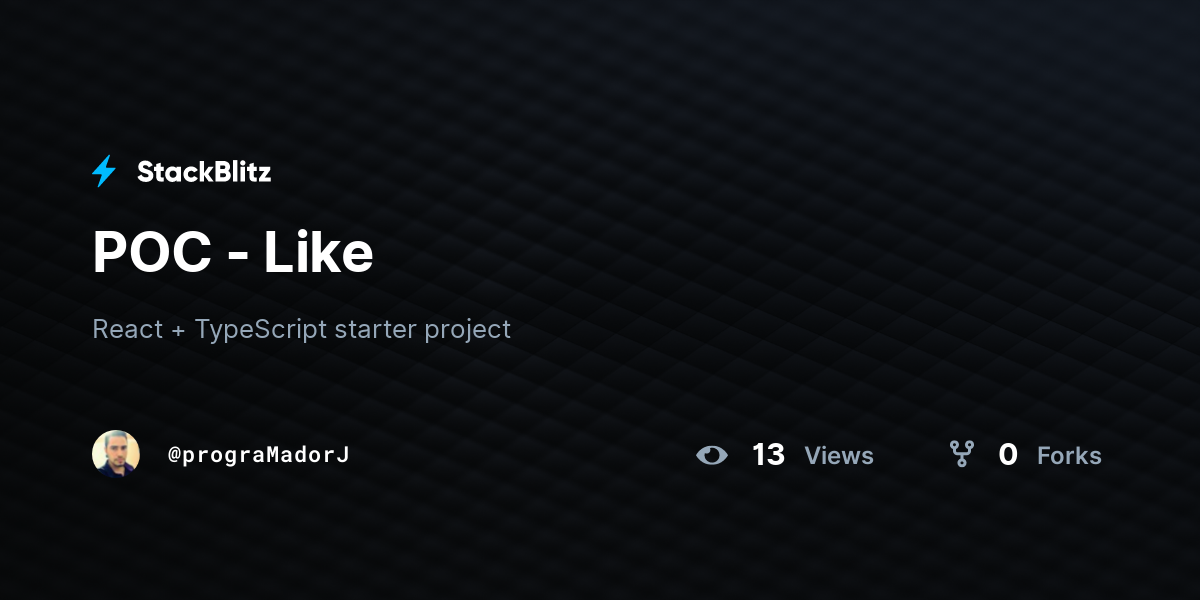 POC - Like - StackBlitz