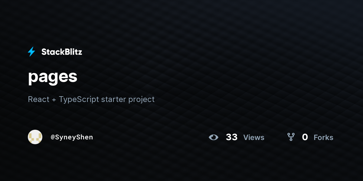 pages - StackBlitz