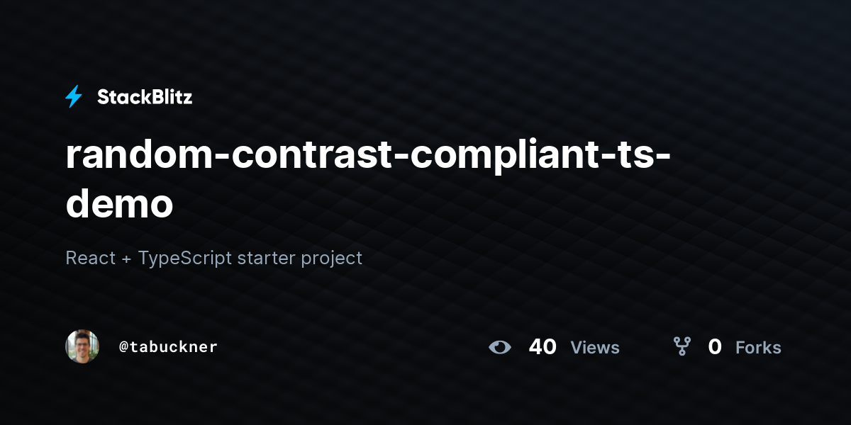 random-contrast-compliant-ts-demo - StackBlitz