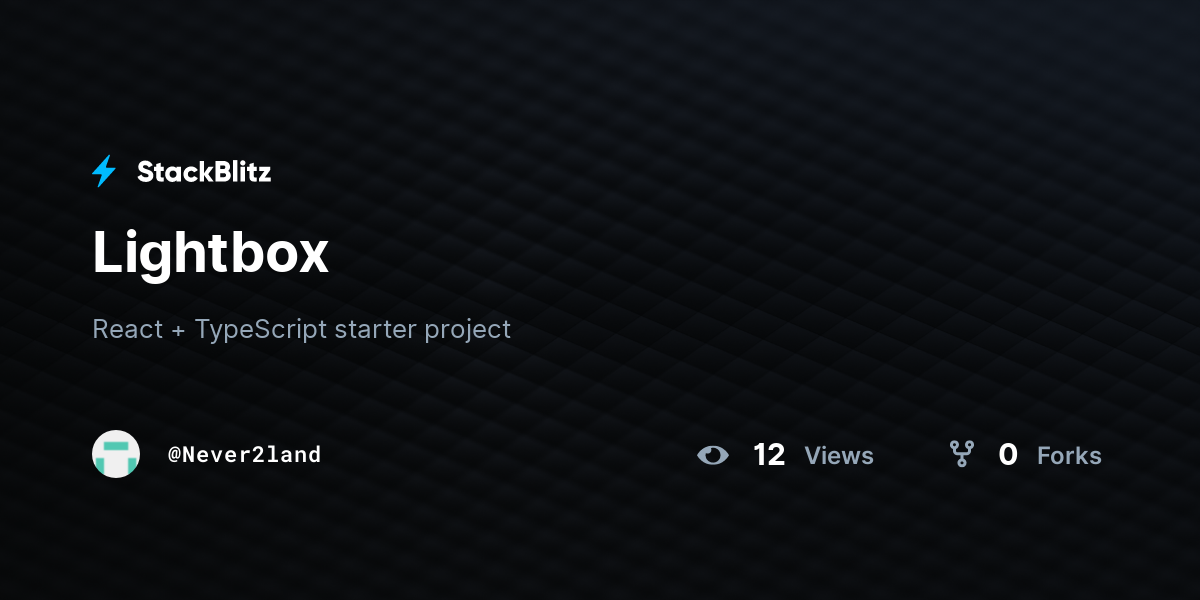 Lightbox - StackBlitz